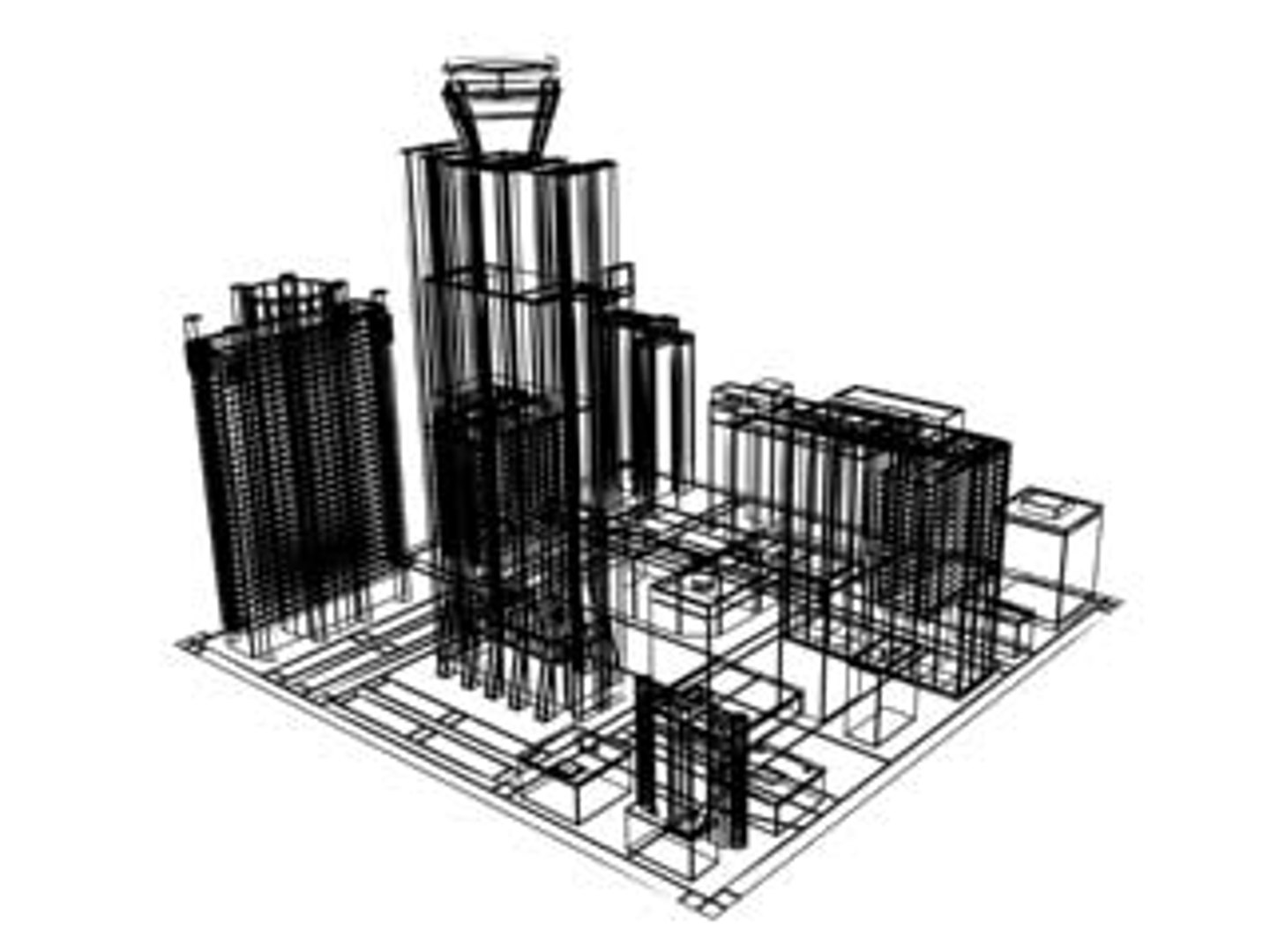 city bloc 3d model