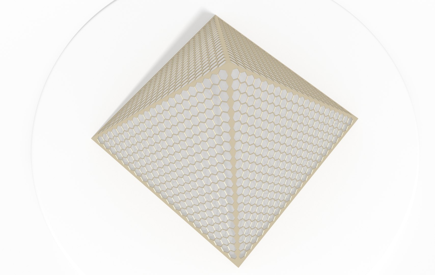 Big Hexagon Pyramid 3d Model
