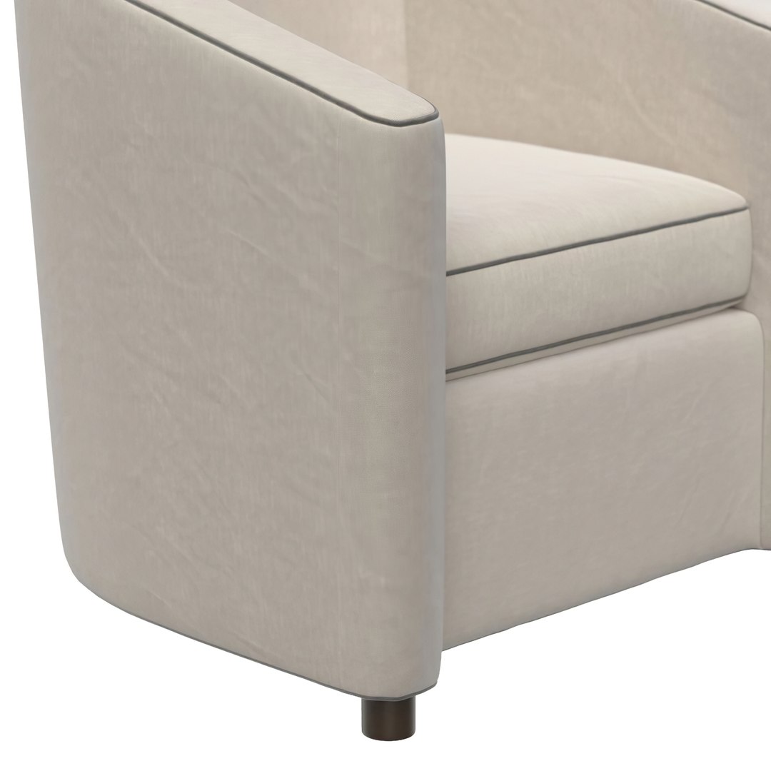 3D Cloe Lounge Chair S-7418-01 Model - TurboSquid 1961550