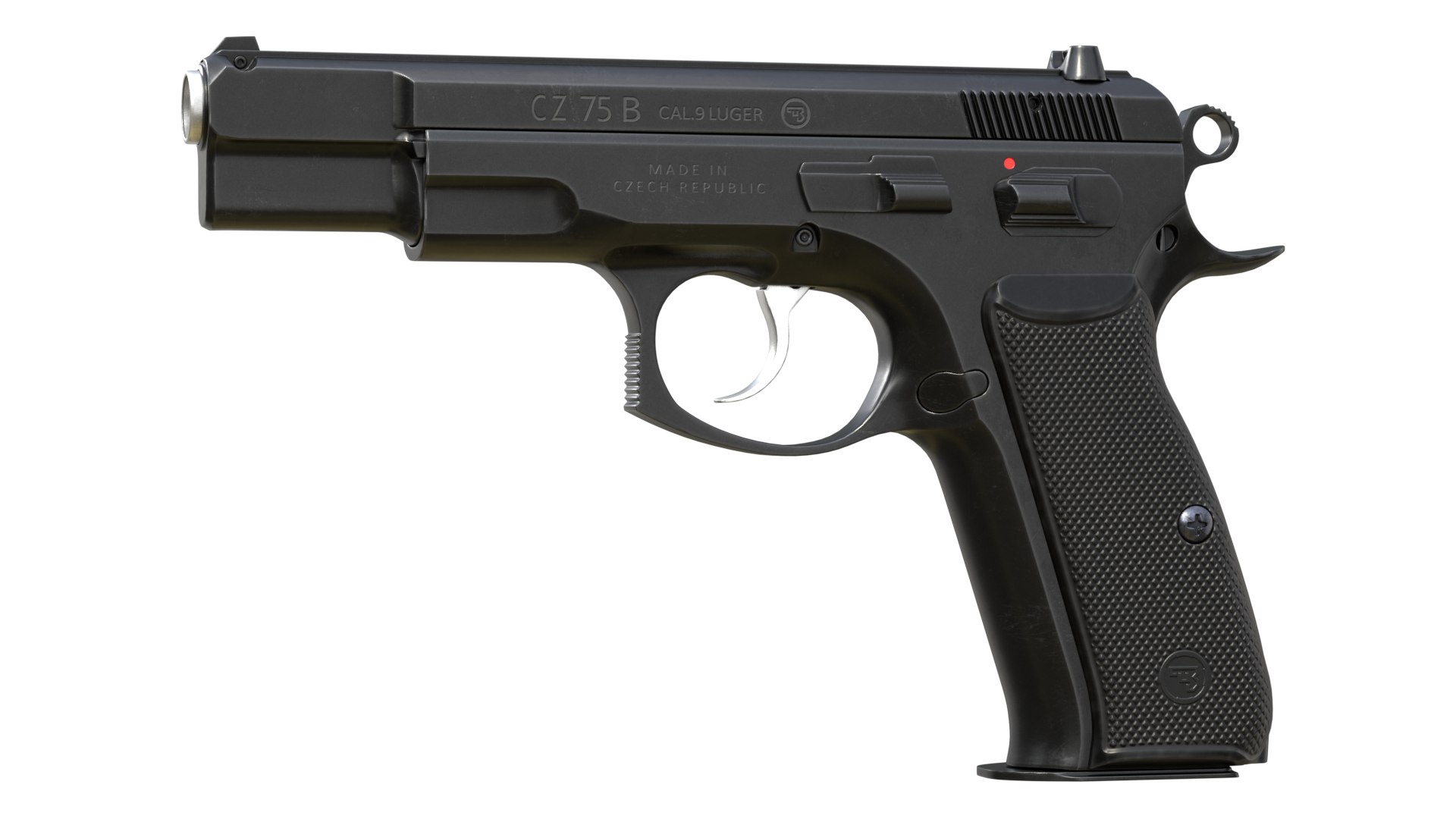 3D CZ 75 Black Model - TurboSquid 1959689