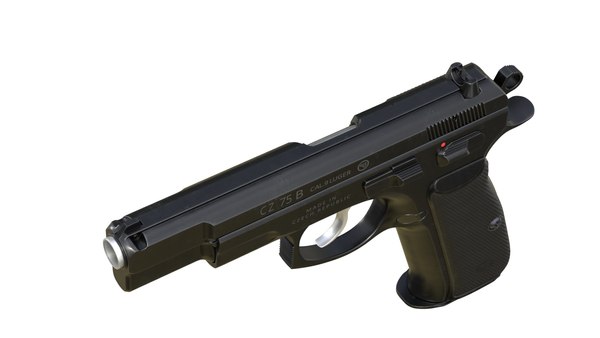 modelo 3d CZ 75 Negro - TurboSquid 1959689