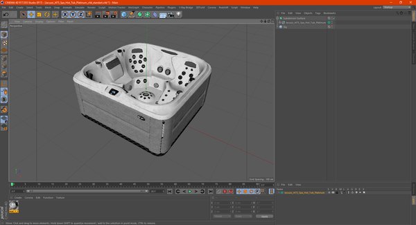 modelo 3d Jacuzzi J475 Spa Hot Tub Platinum - TurboSquid 1726012