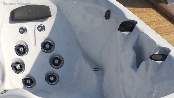 modelo 3d Jacuzzi J475 Spa Hot Tub Platinum - TurboSquid 1726012