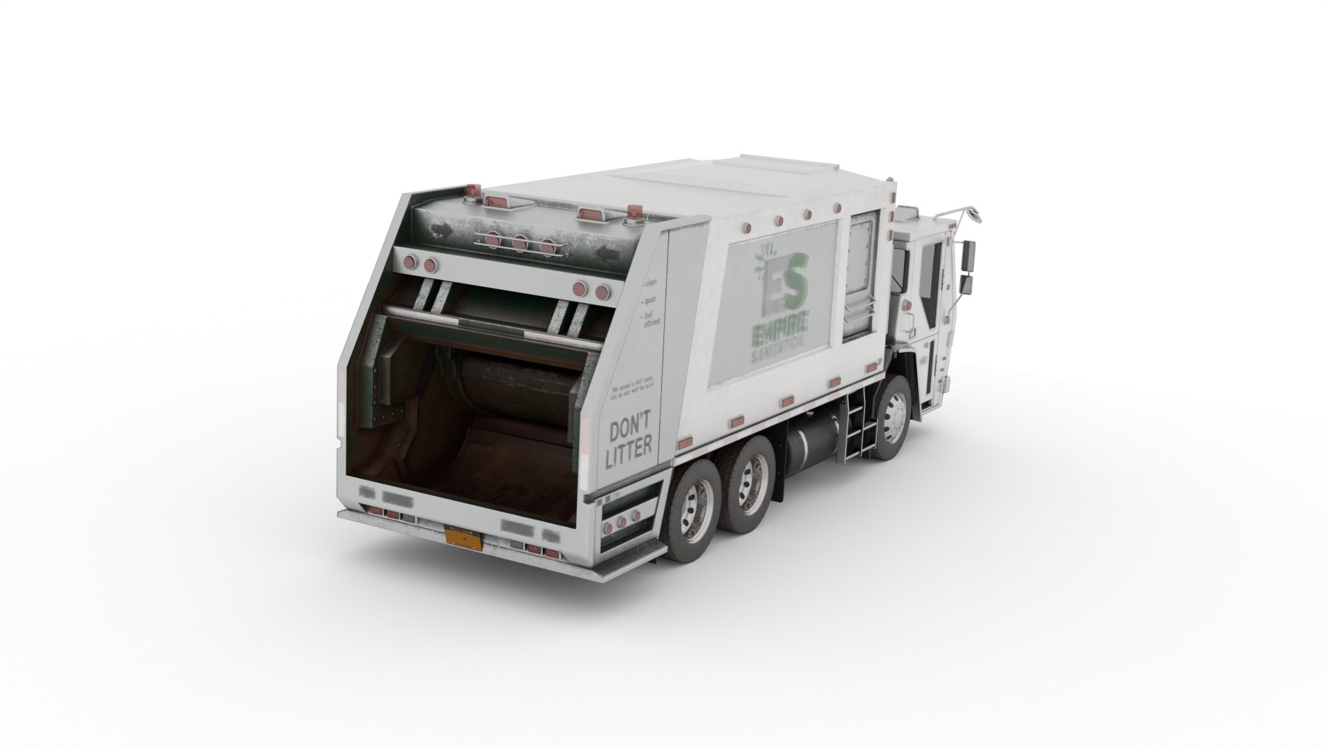 Garbage truck 3D model - TurboSquid 2170769