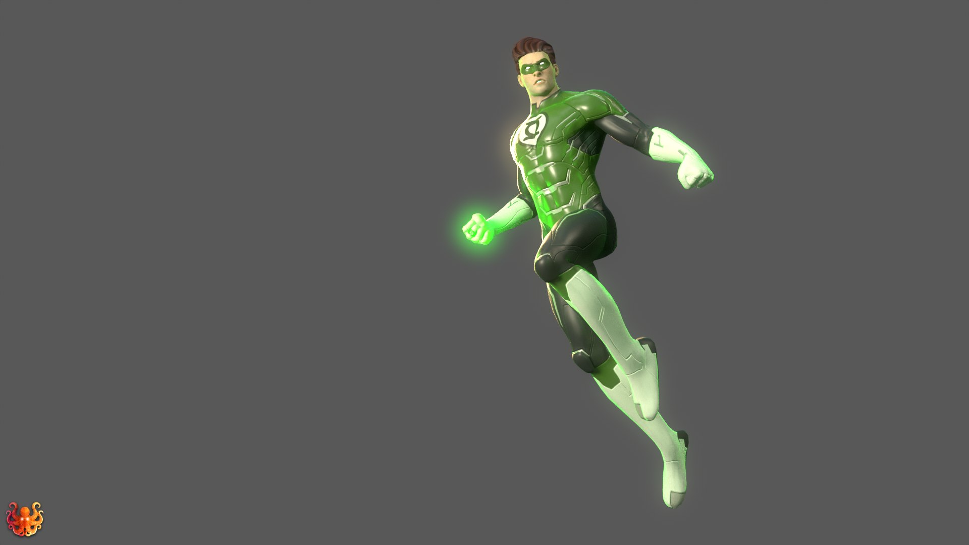 3D Green Lantern Hal Jordan Rig - TurboSquid 2274750