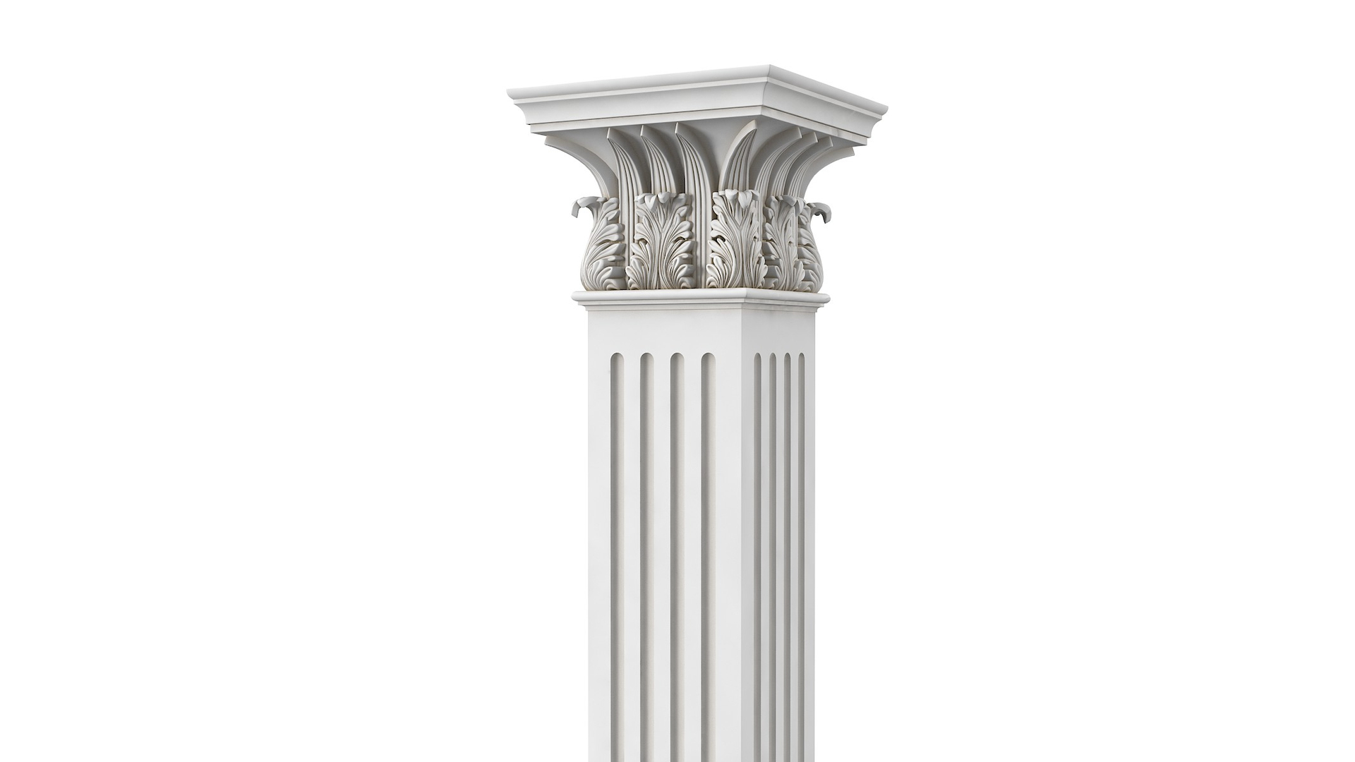 Temple winds square column 3D model - TurboSquid 1450155