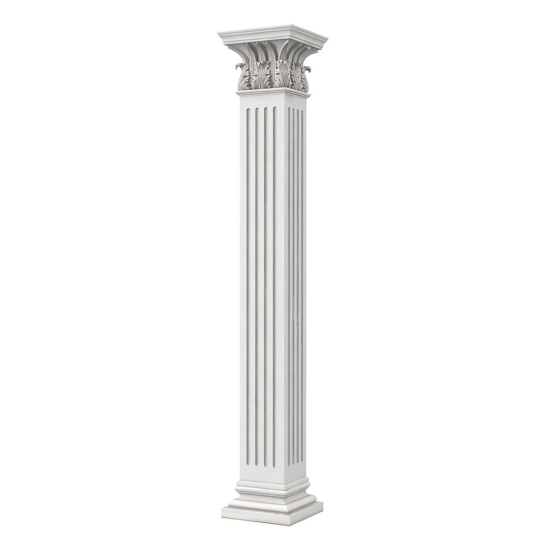 Temple Winds Square Column 3D Model - TurboSquid 1450155