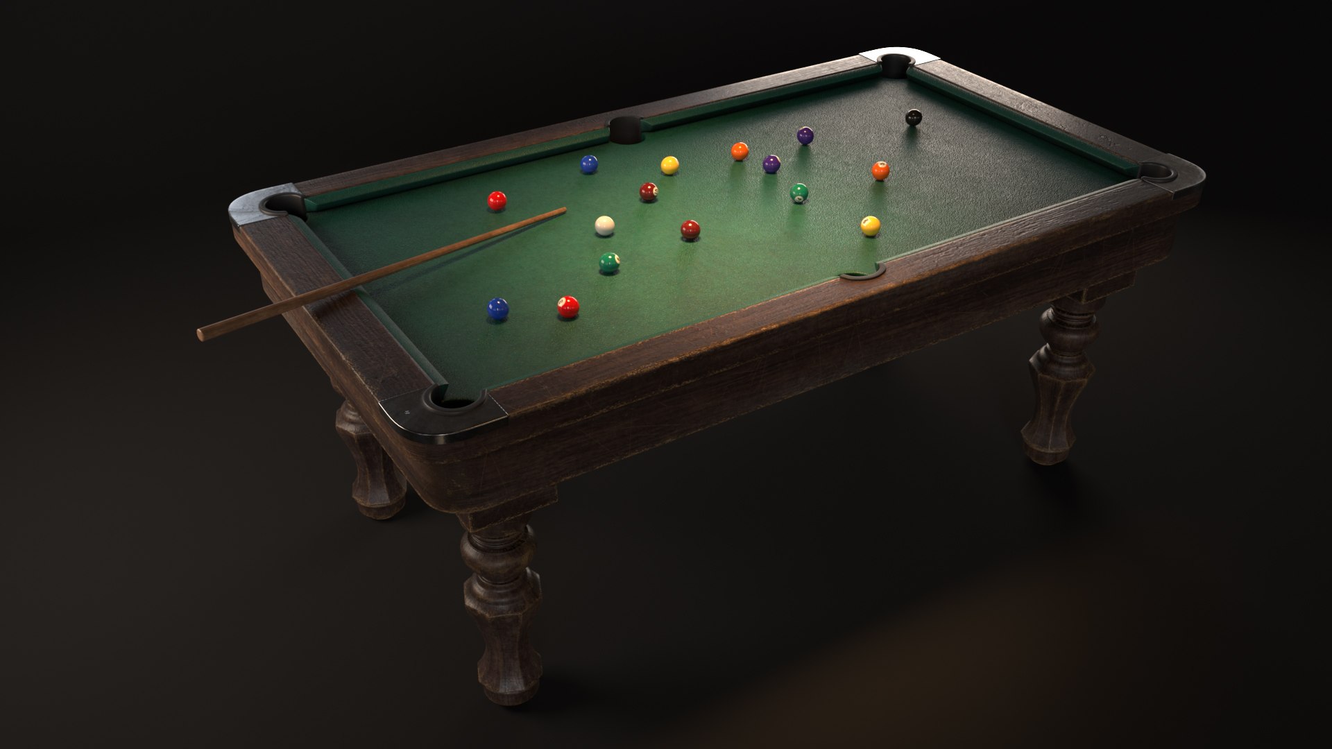 Billiards Table Model - TurboSquid 1980535