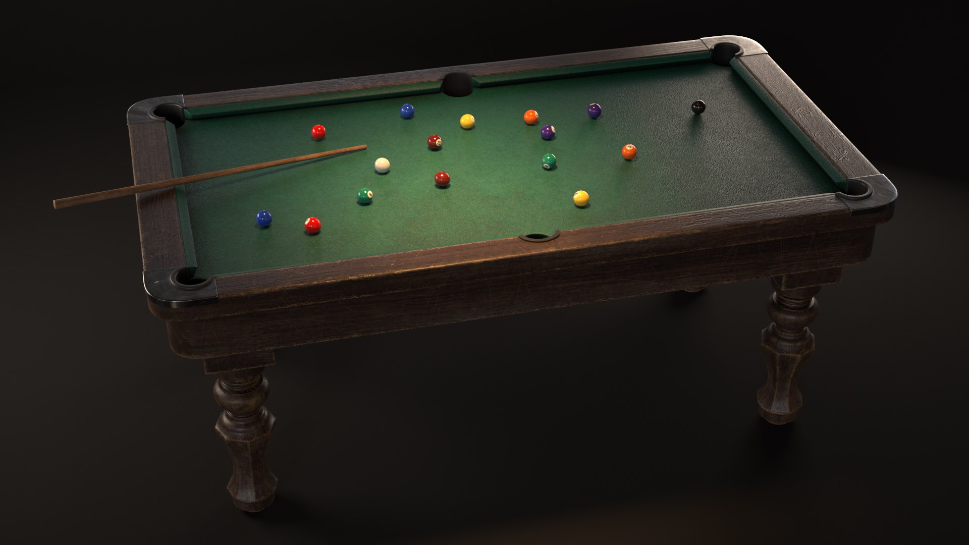 Billiards Table Model - TurboSquid 1980535