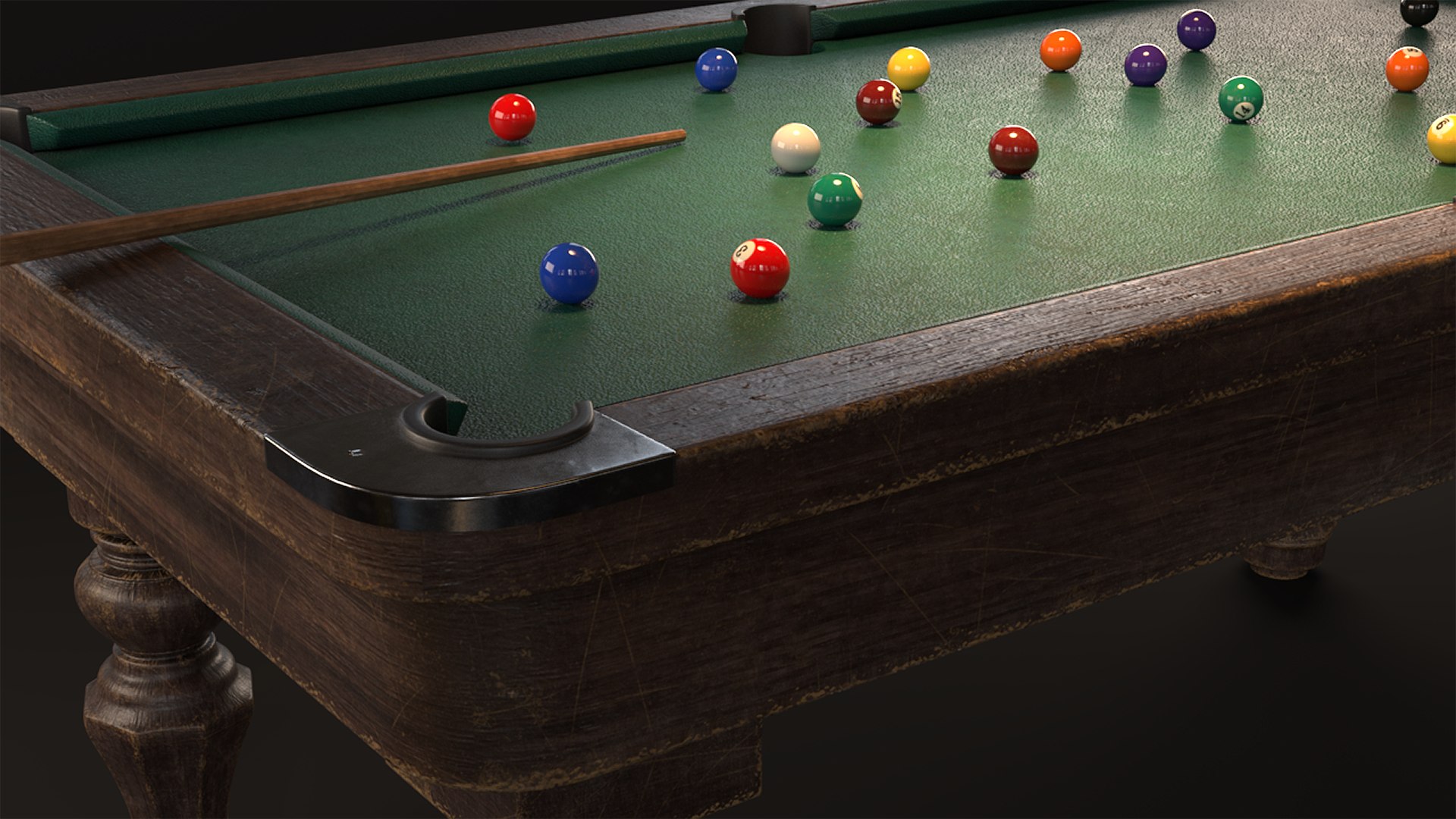 Billiards Table Model - TurboSquid 1980535