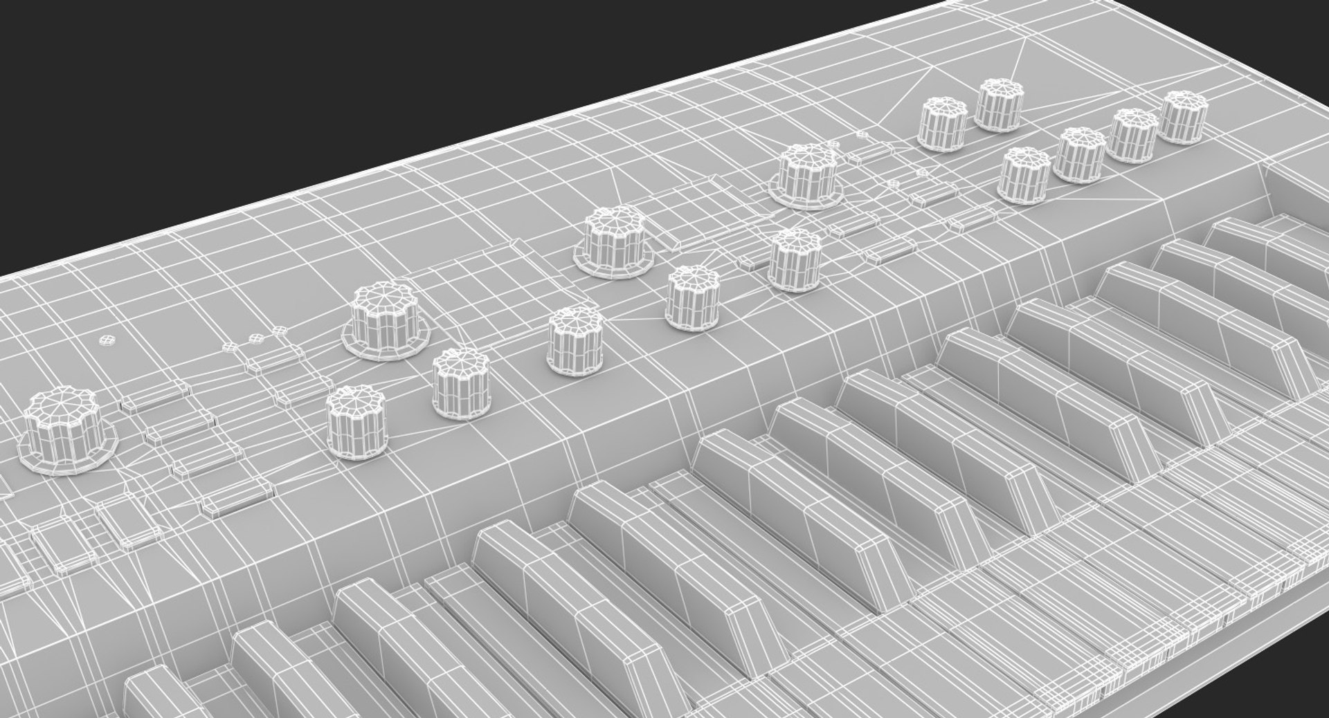 Synthesizer Synth Keyboard 3D Model - TurboSquid 1356555