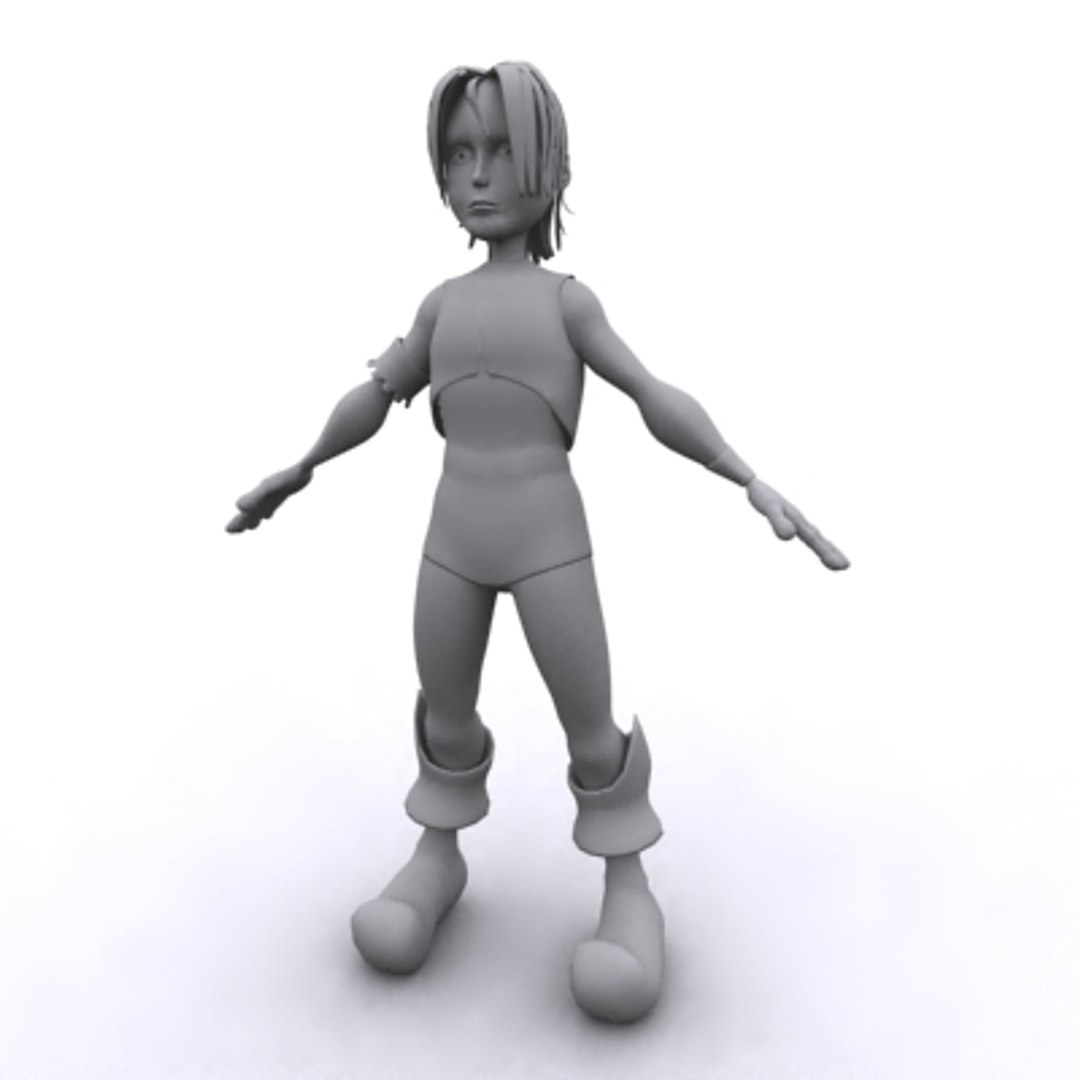 cartoon character 3d 3ds