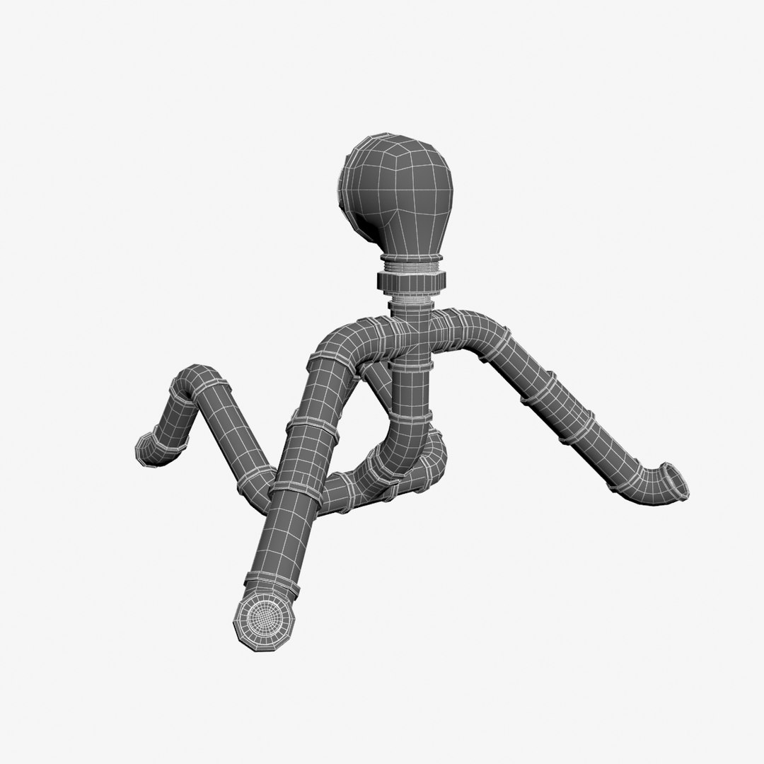 3D funny pipeman character - TurboSquid 1266058