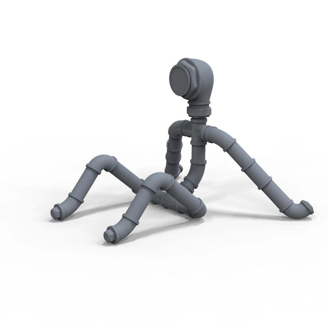 3D funny pipeman character - TurboSquid 1266058