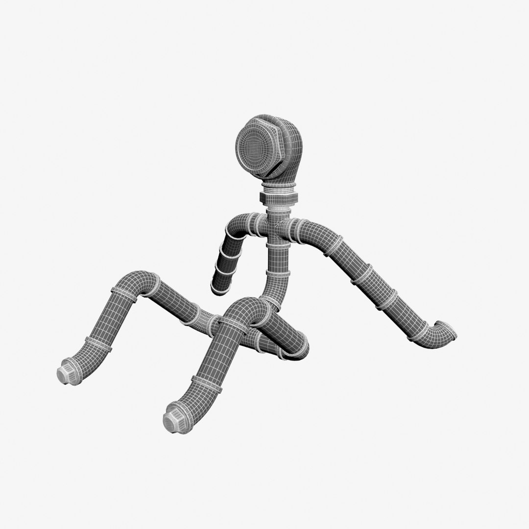 3D funny pipeman character - TurboSquid 1266058
