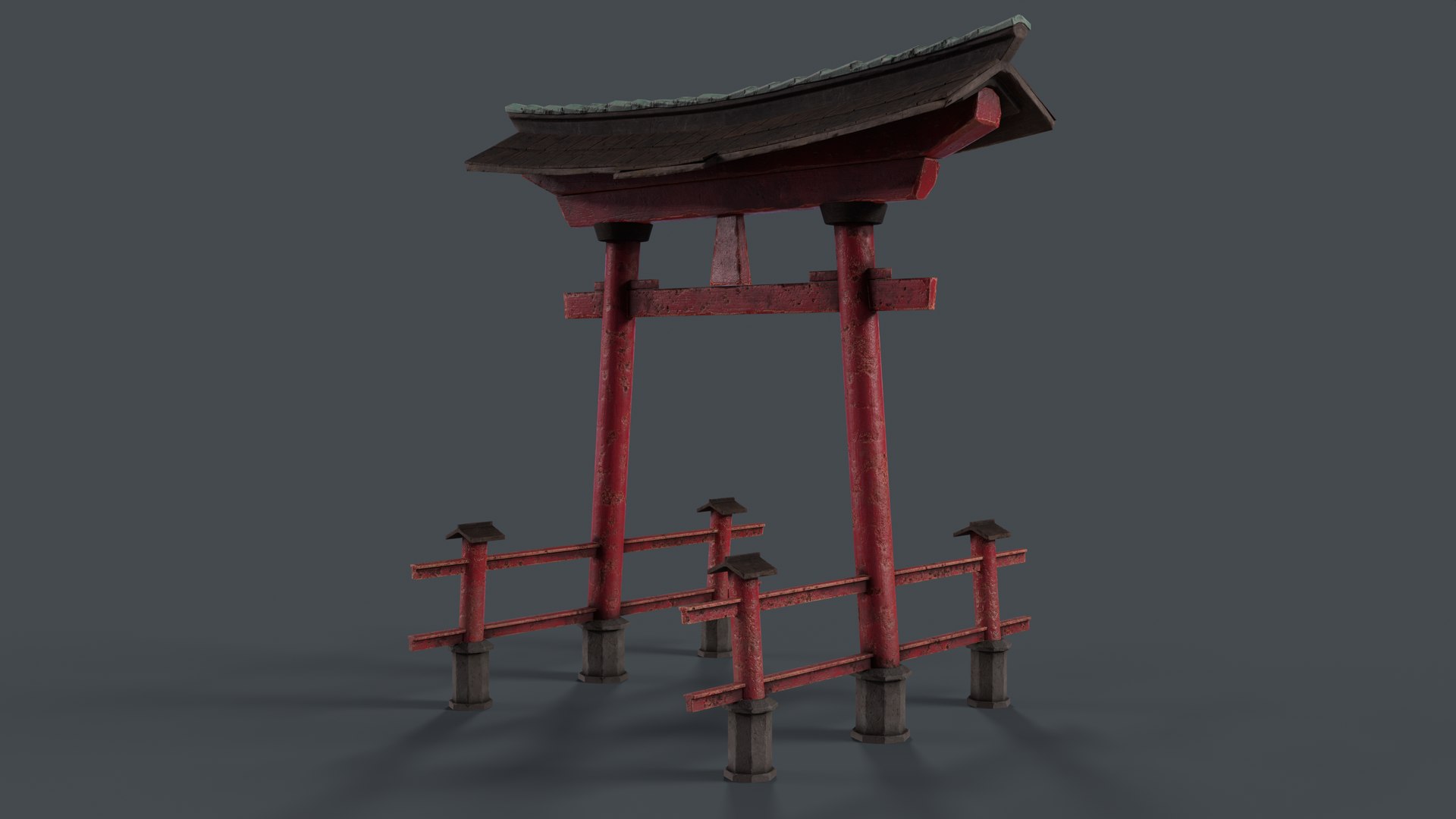 3D Japanese Torii Model - TurboSquid 2059911