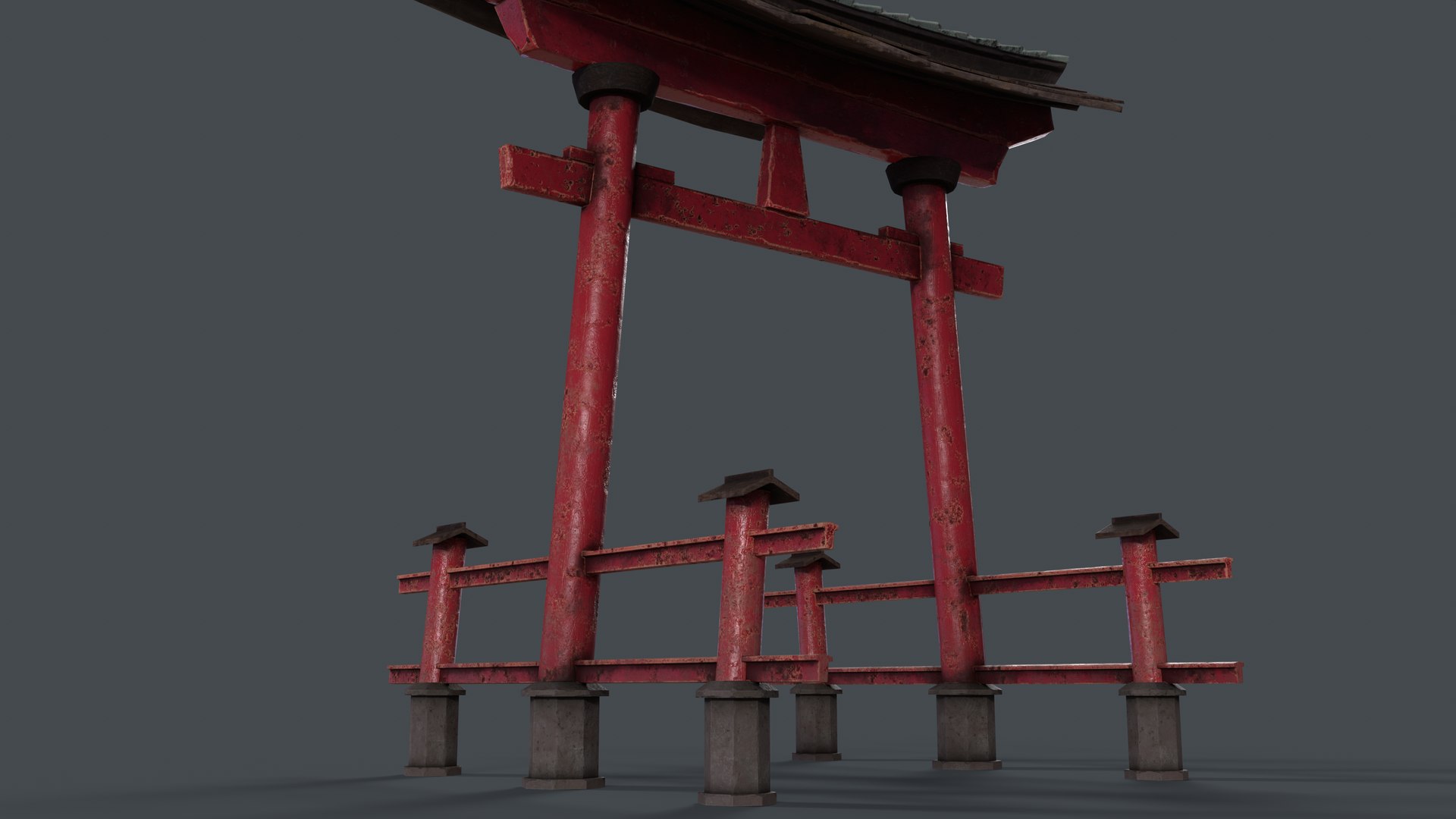 3D Japanese Torii Model - TurboSquid 2059911