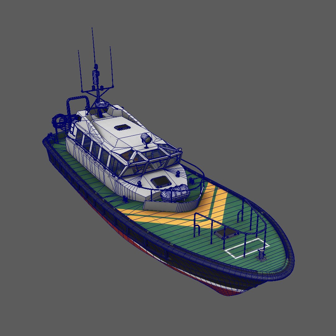 3D Interceptor 48 Pilot Boat - TurboSquid 1246268