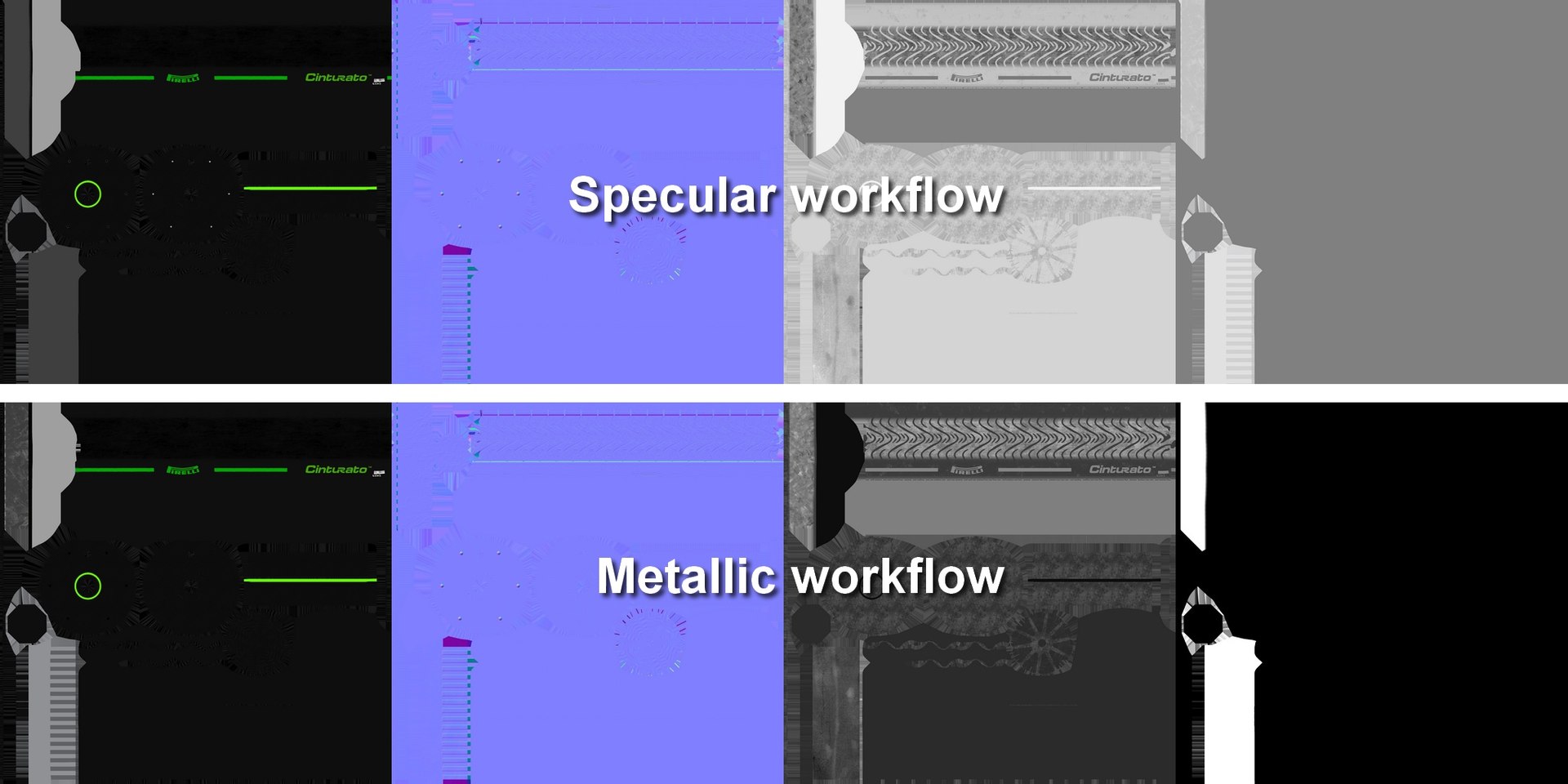 Formula 1 Pirelli Cinturato intermediate Wheels F1 Season 2023 3D model ...