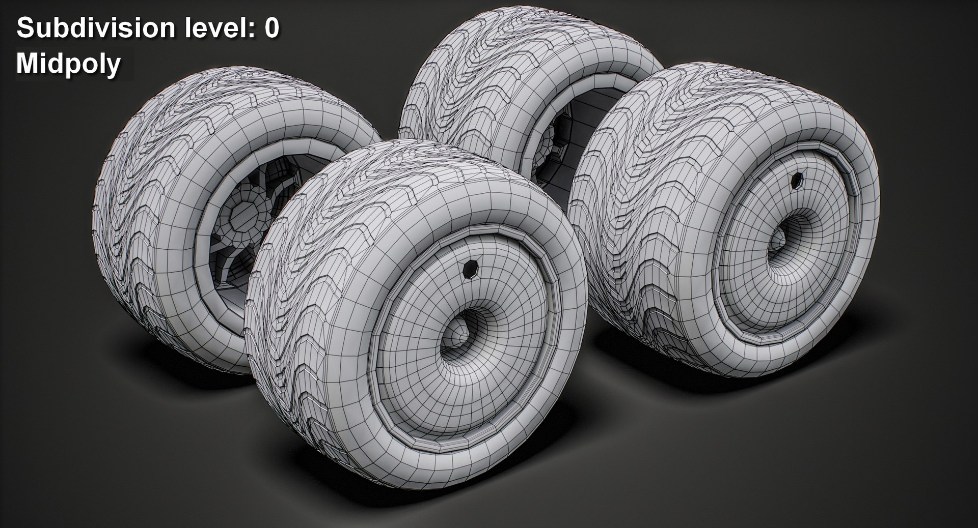 Formula 1 Pirelli Cinturato intermediate Wheels F1 Season 2023 3D model ...