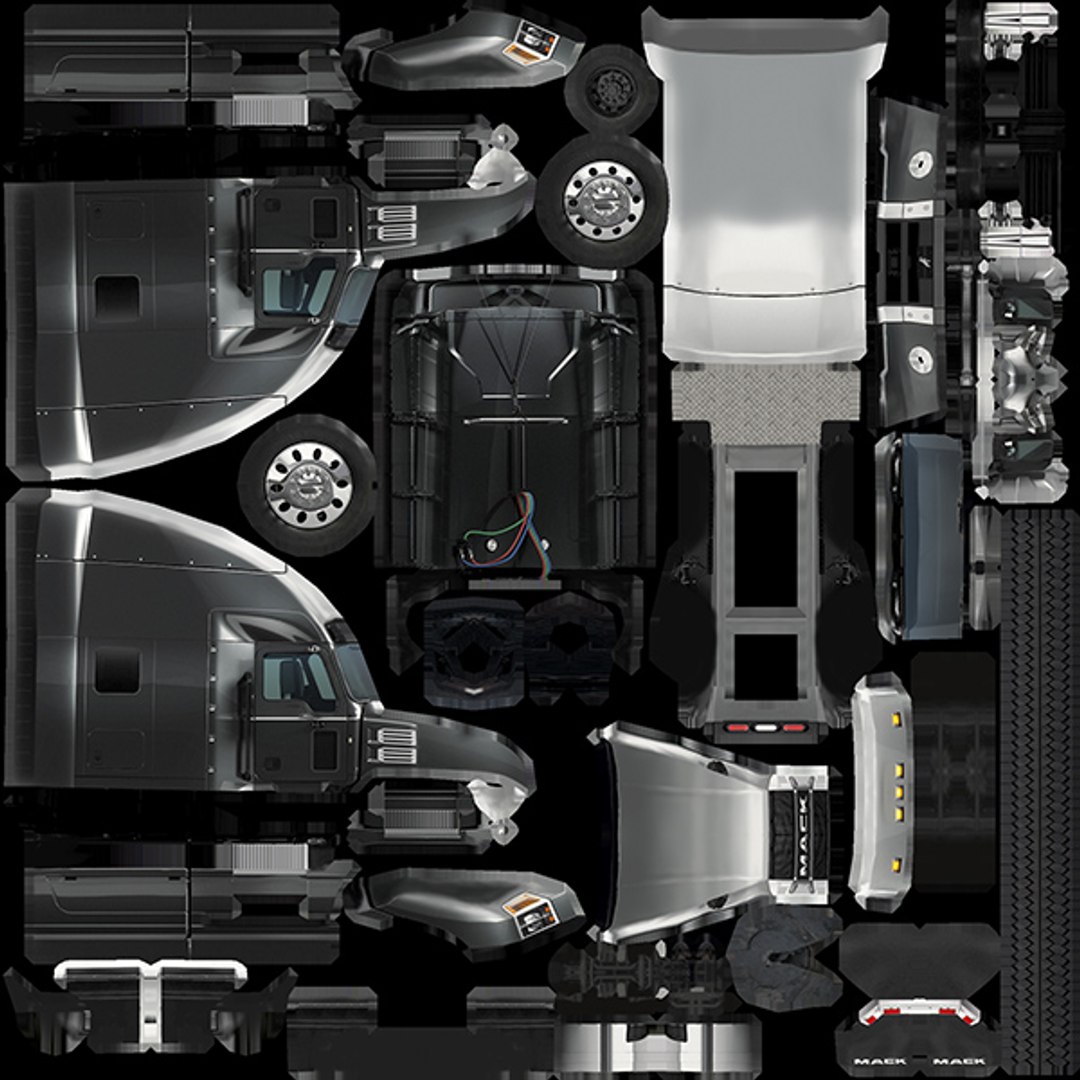 3D 2018 Mack Anthem Model - TurboSquid 1643394