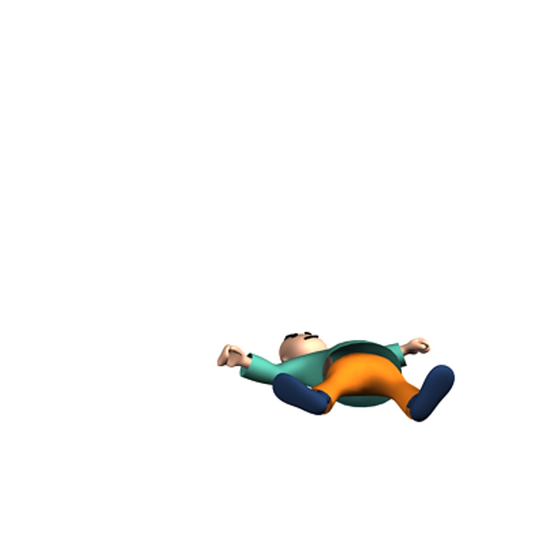 Simple Host Character Presentations 3d Obj