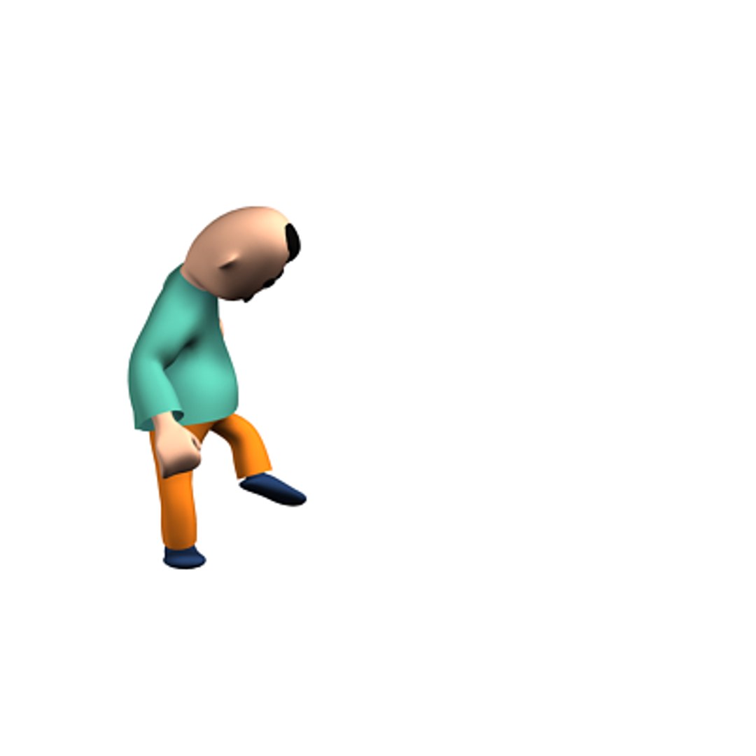 Simple Host Character Presentations 3d Obj