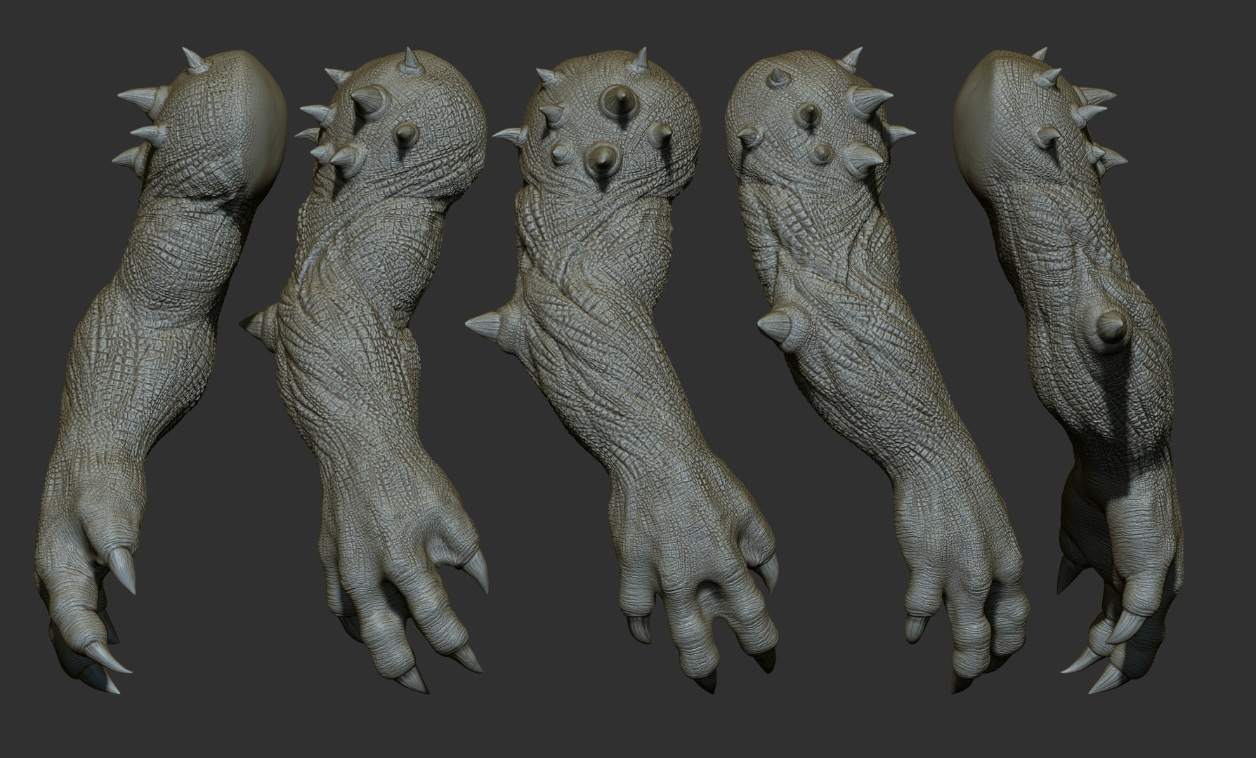 3D 25 Creature arms model - TurboSquid 1958454