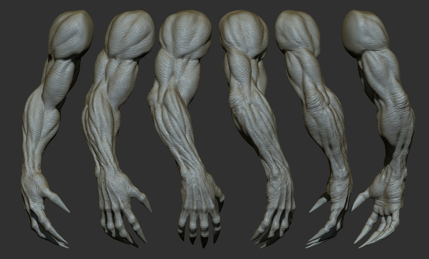 3D 25 Creature arms model - TurboSquid 1958454