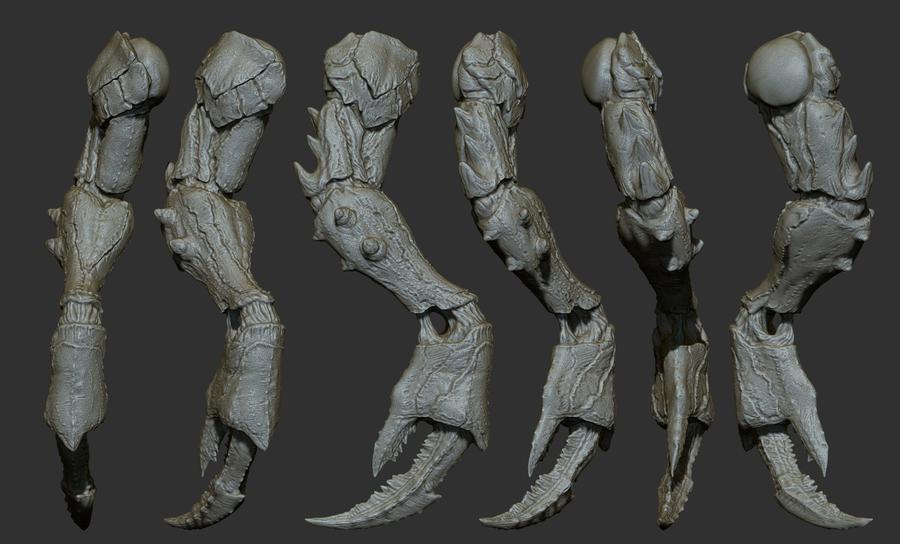 3D 25 Creature arms model - TurboSquid 1958454