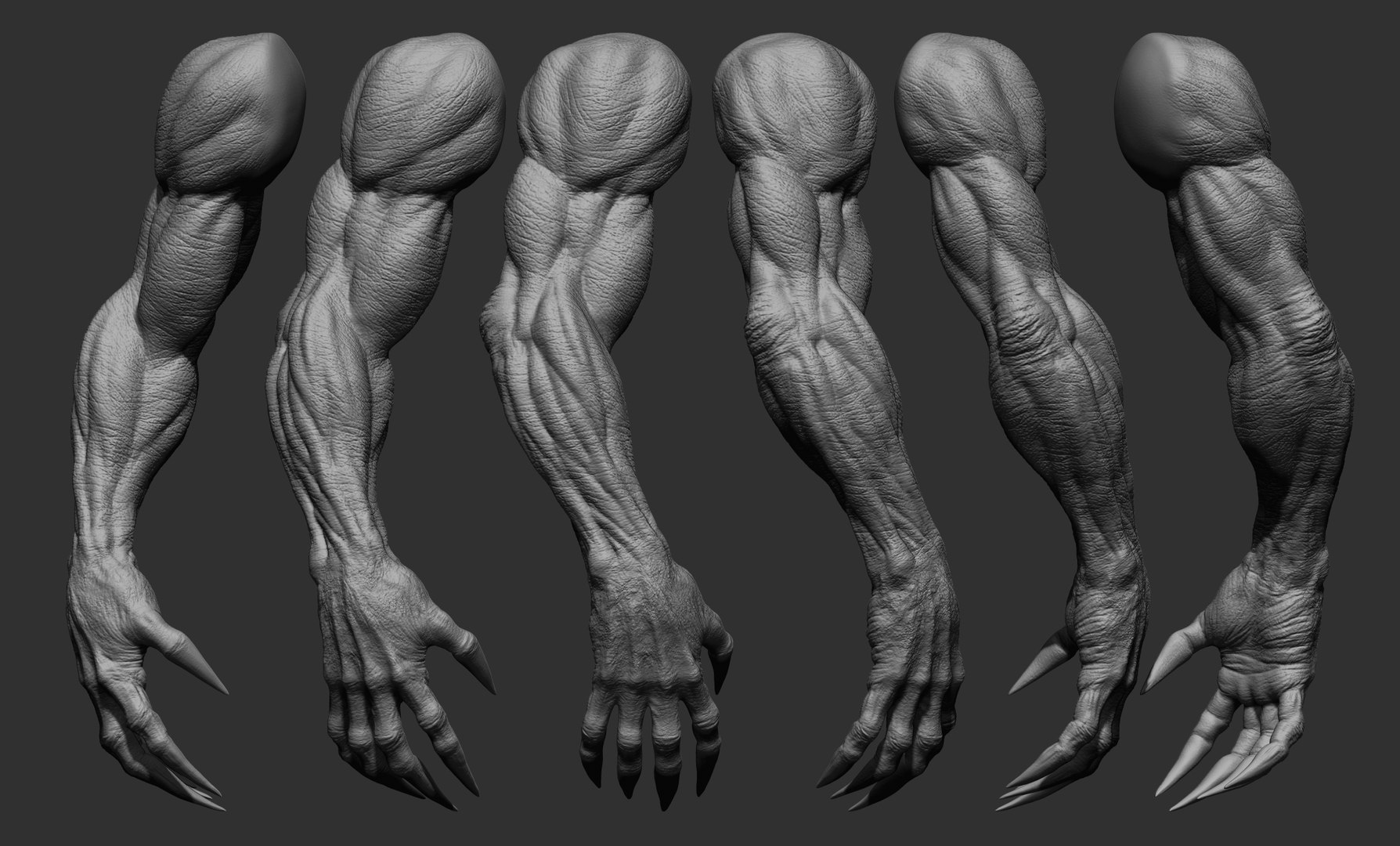 3D 25 Creature arms model - TurboSquid 1958454