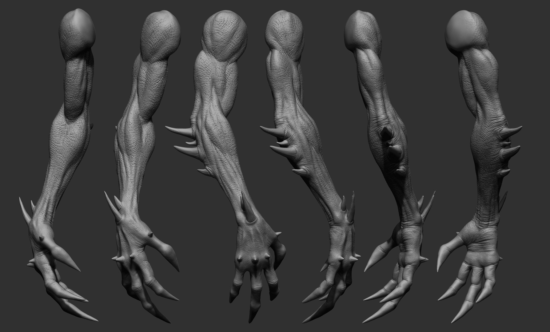 3D 25 Creature arms model - TurboSquid 1958454