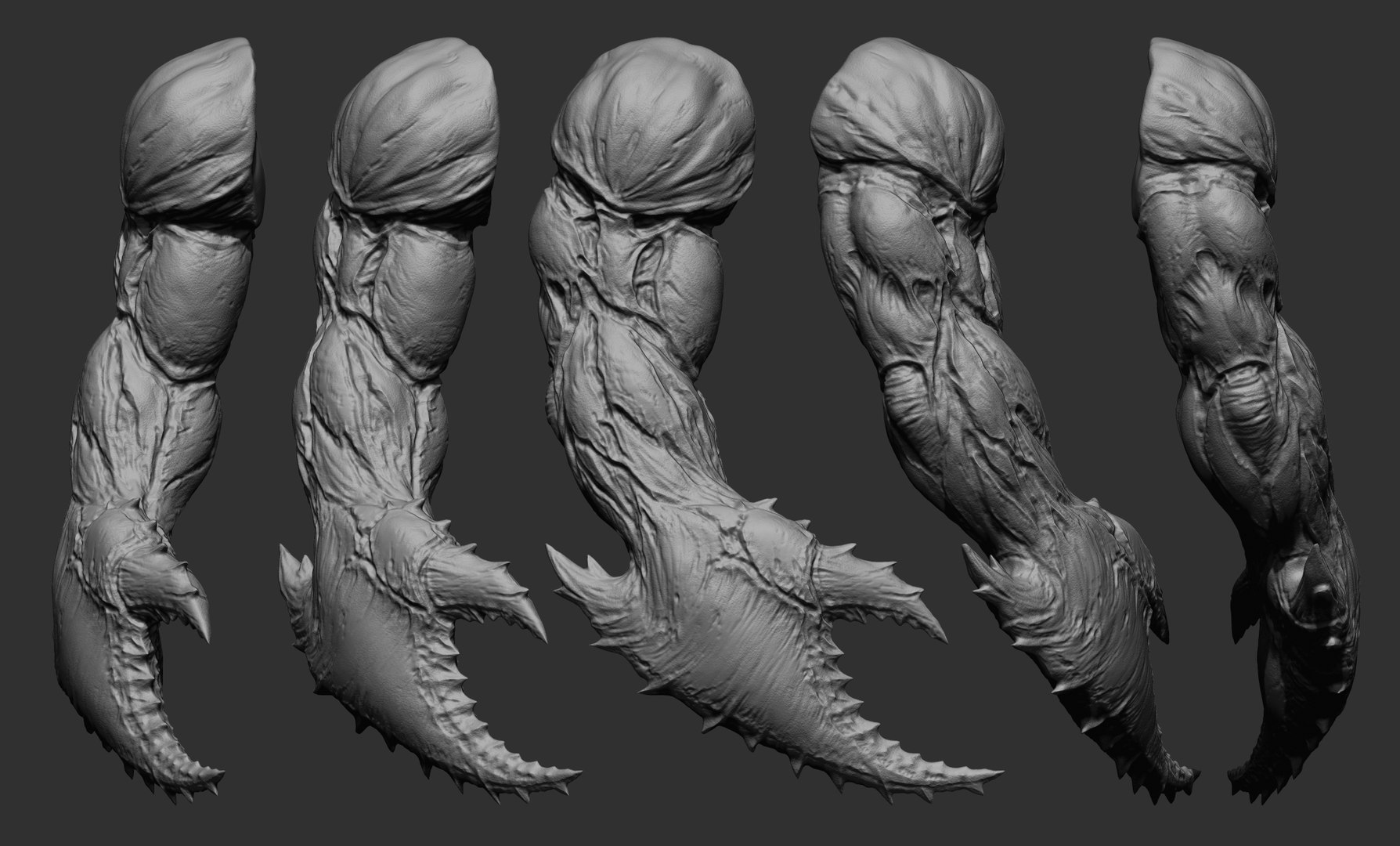 3D 25 Creature arms model - TurboSquid 1958454