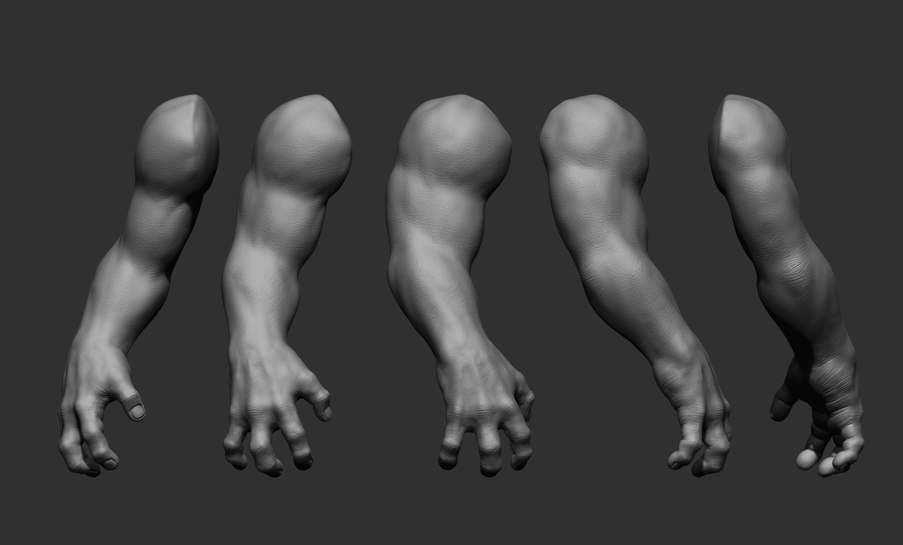 3D 25 Creature arms model - TurboSquid 1958454
