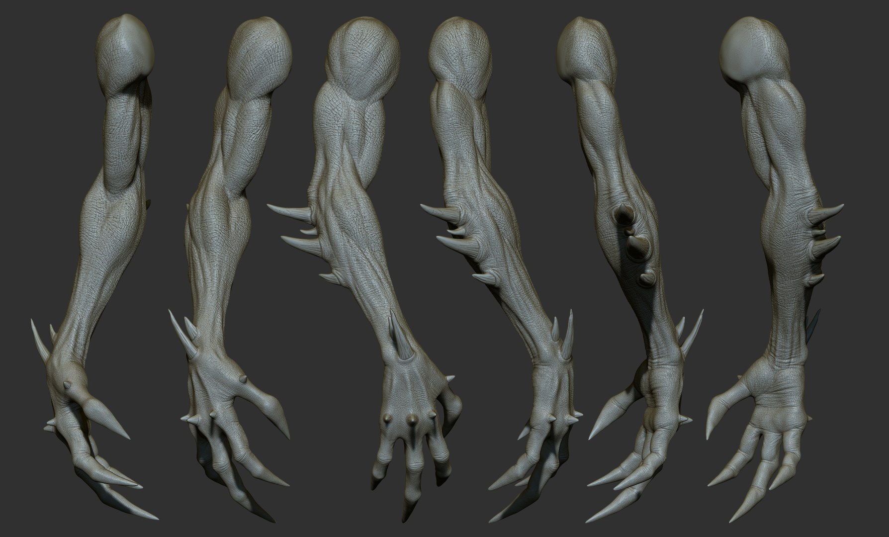 3D 25 Creature arms model - TurboSquid 1958454