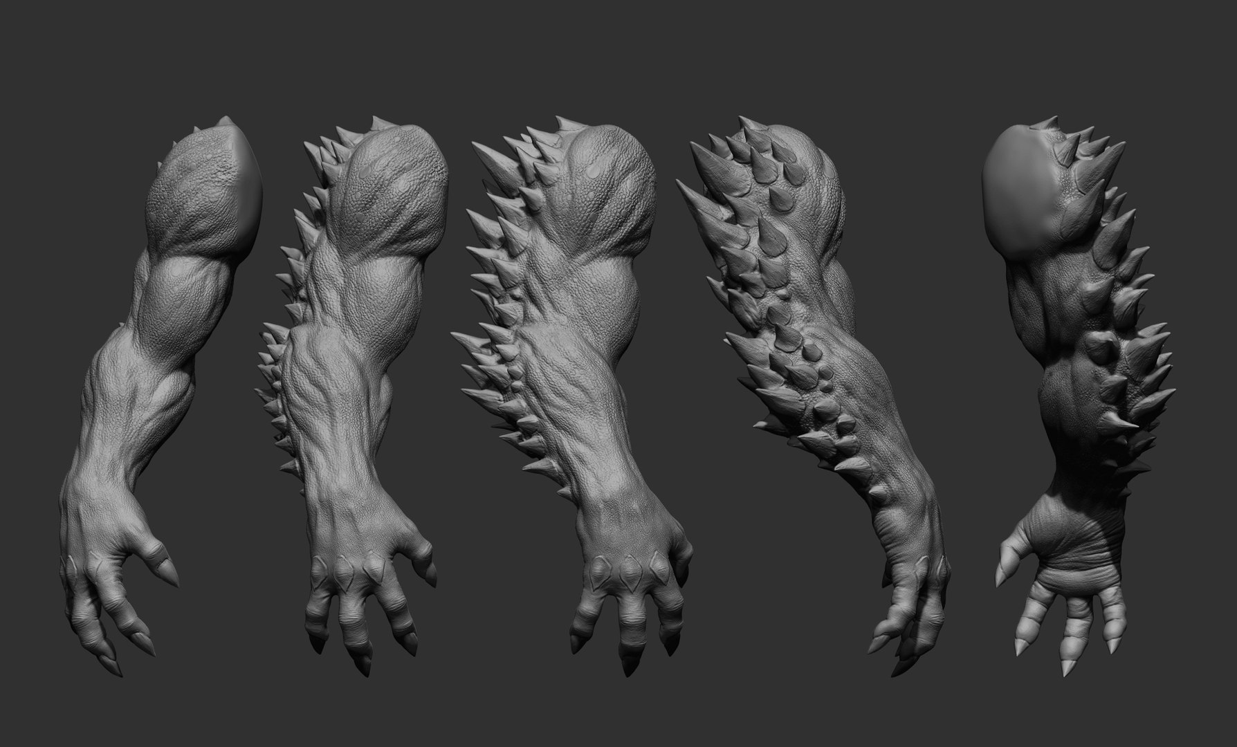 3D 25 Creature arms model - TurboSquid 1958454