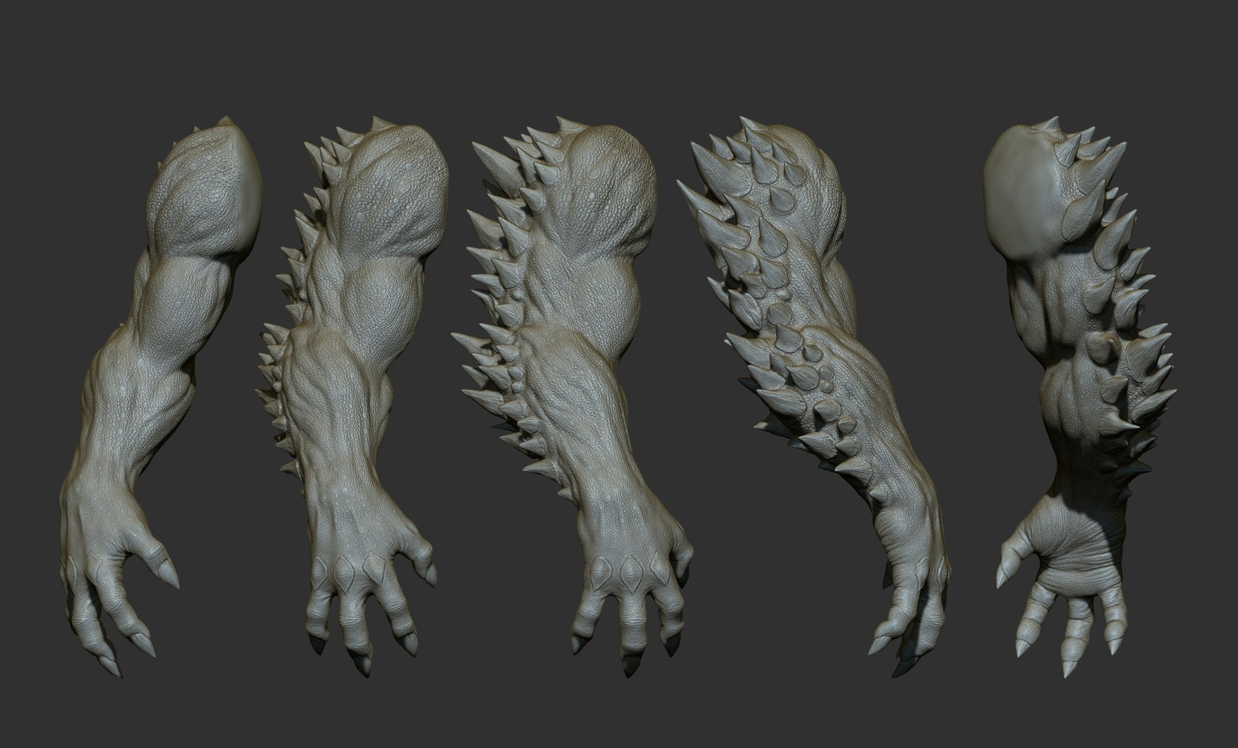 3D 25 Creature arms model - TurboSquid 1958454