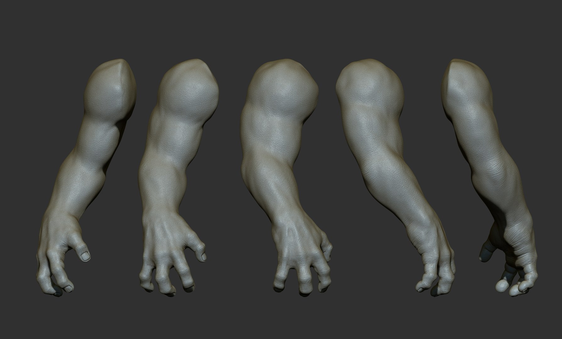 3D 25 Creature arms model - TurboSquid 1958454