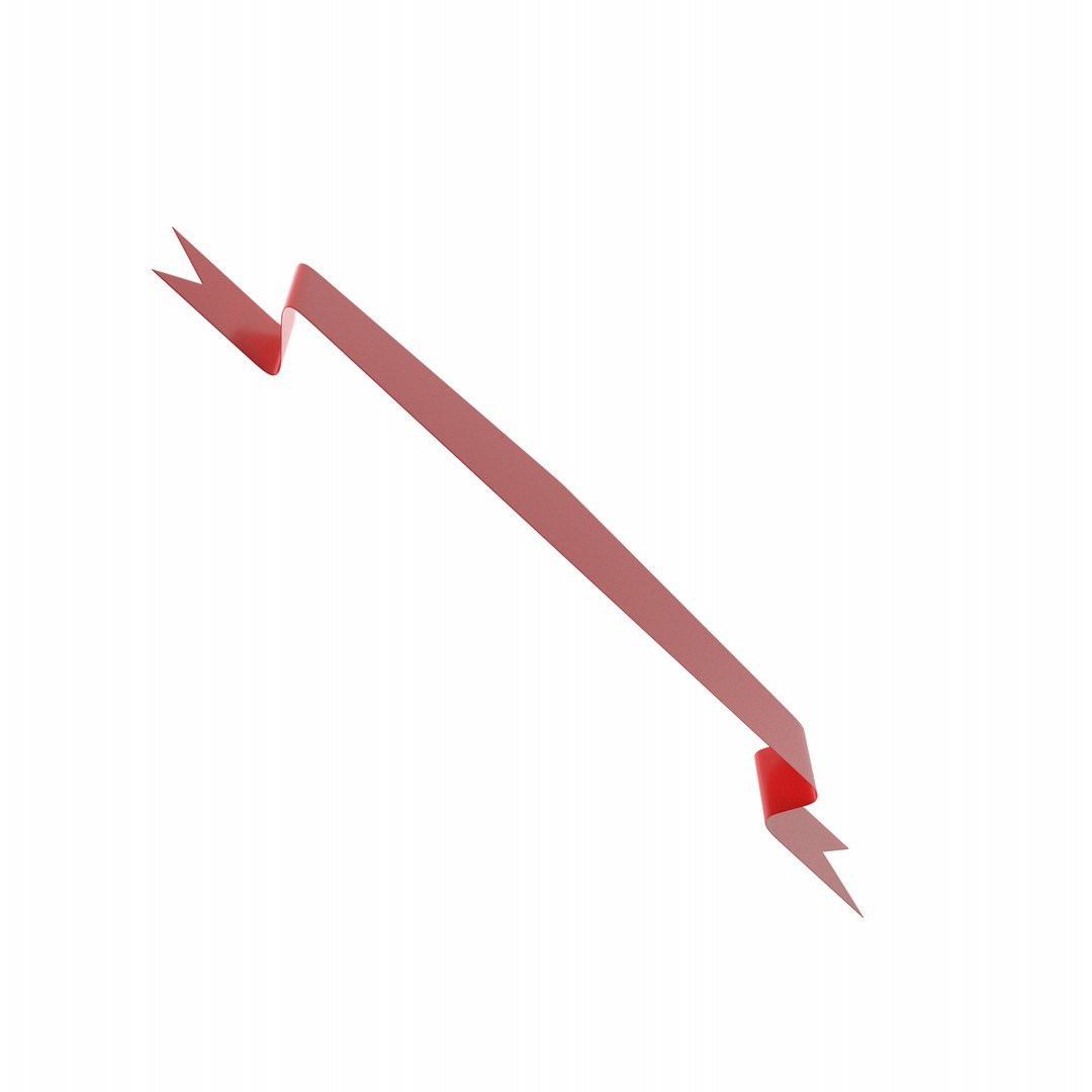 Red Ribbon Label Model - TurboSquid 2281092