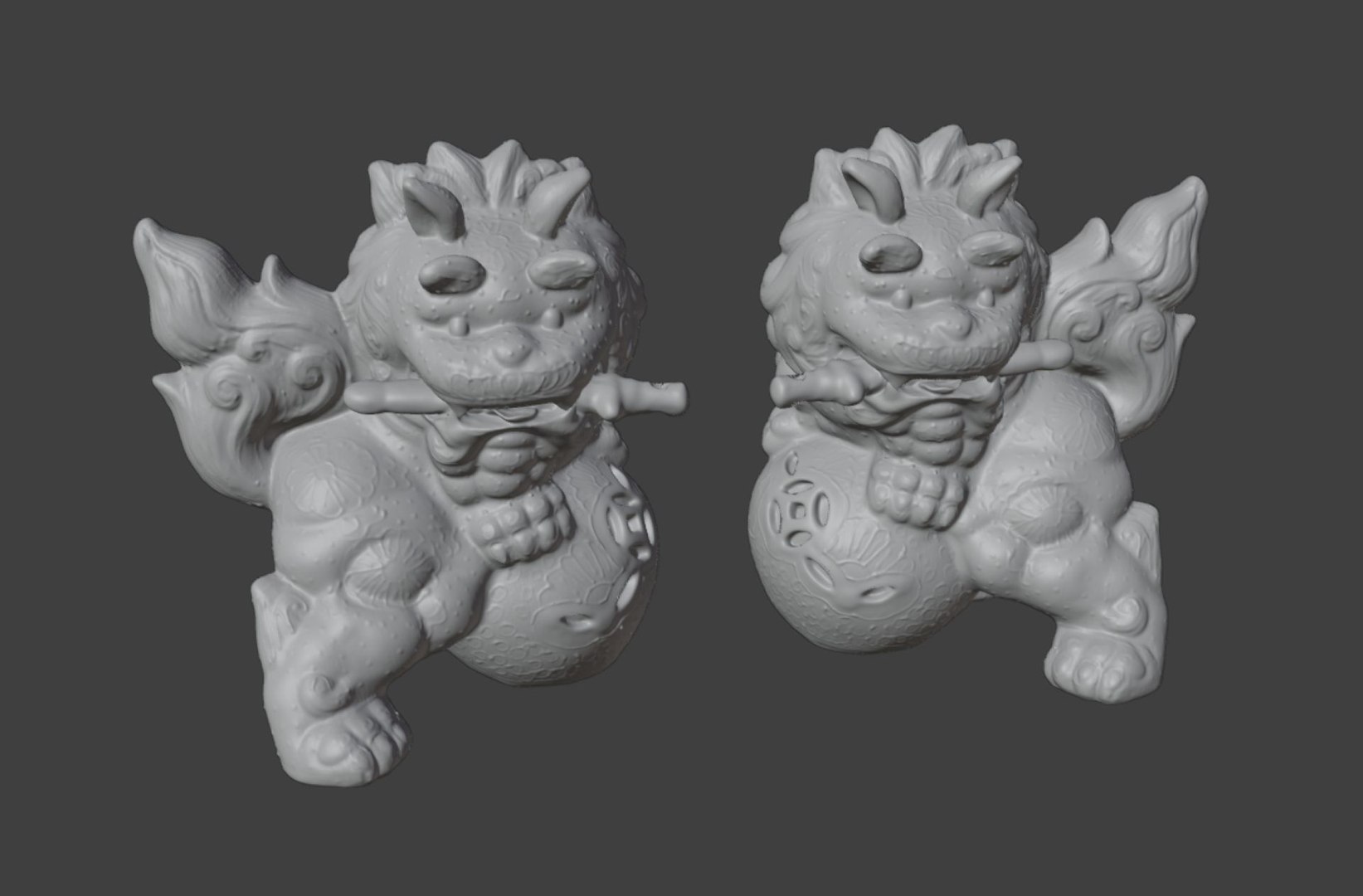 Asian Foo Dog 3D Model - TurboSquid 2334626