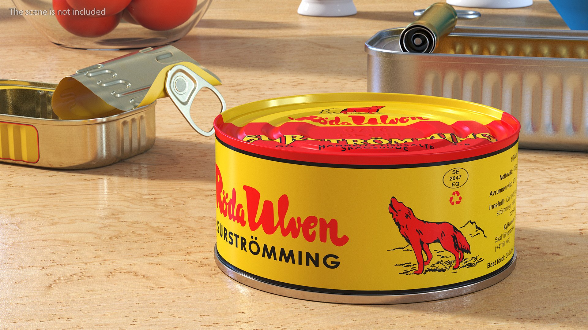 Tin With Surstromming Fish 475g 3D Model - TurboSquid 2144481