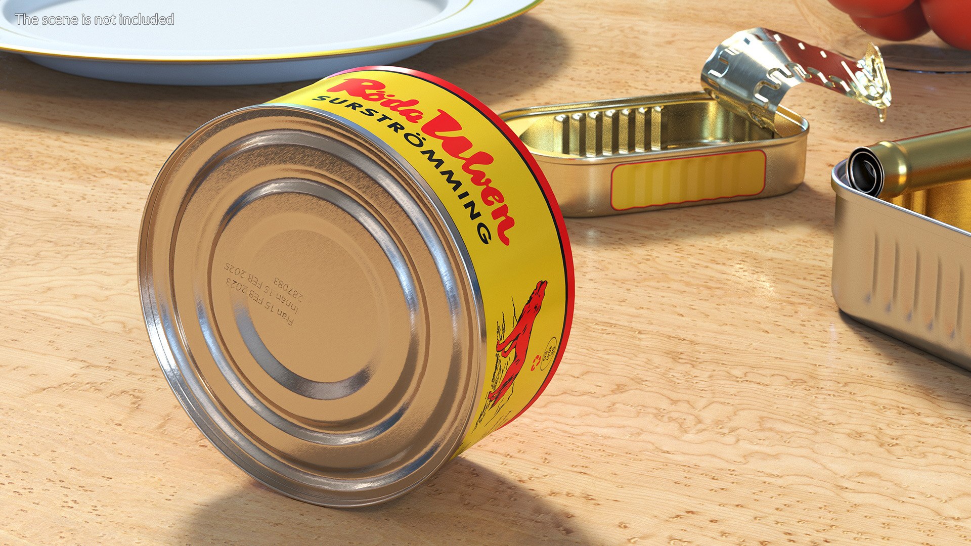 Tin With Surstromming Fish 475g 3D Model - TurboSquid 2144481