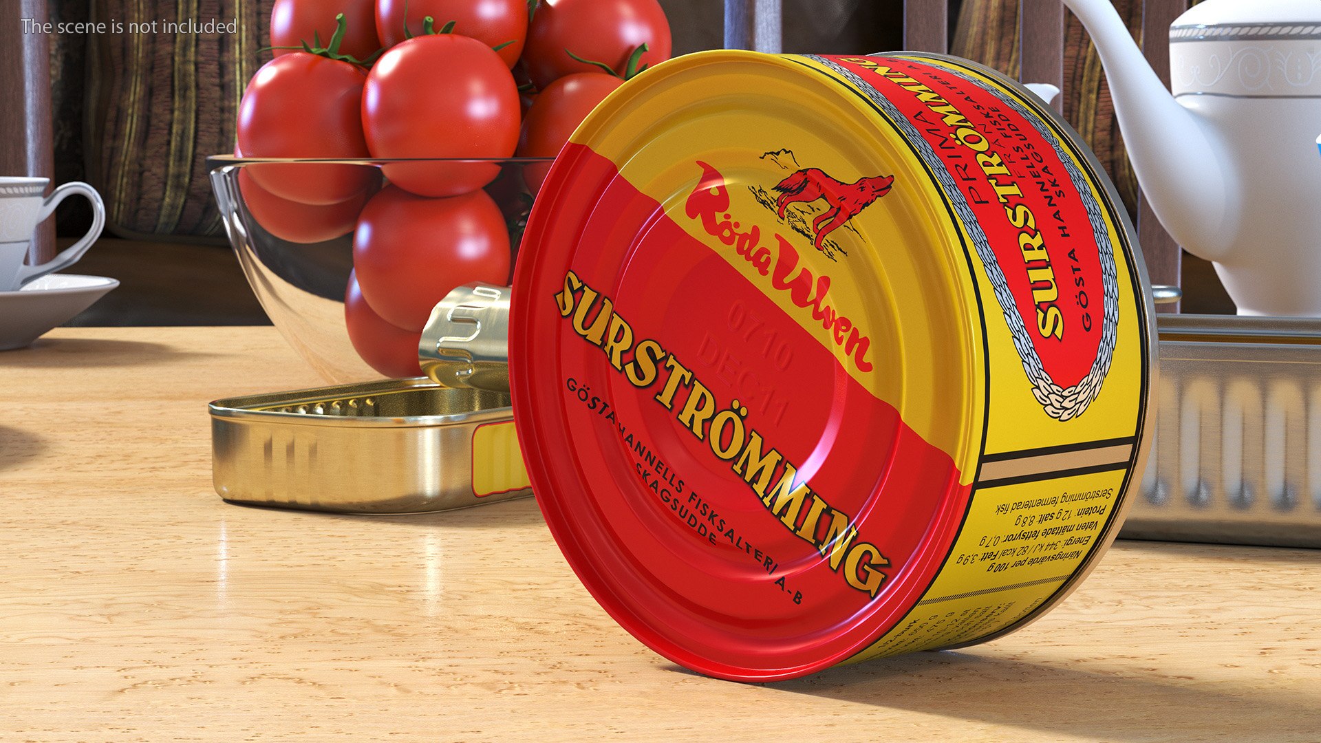 Tin With Surstromming Fish 475g 3D Model - TurboSquid 2144481