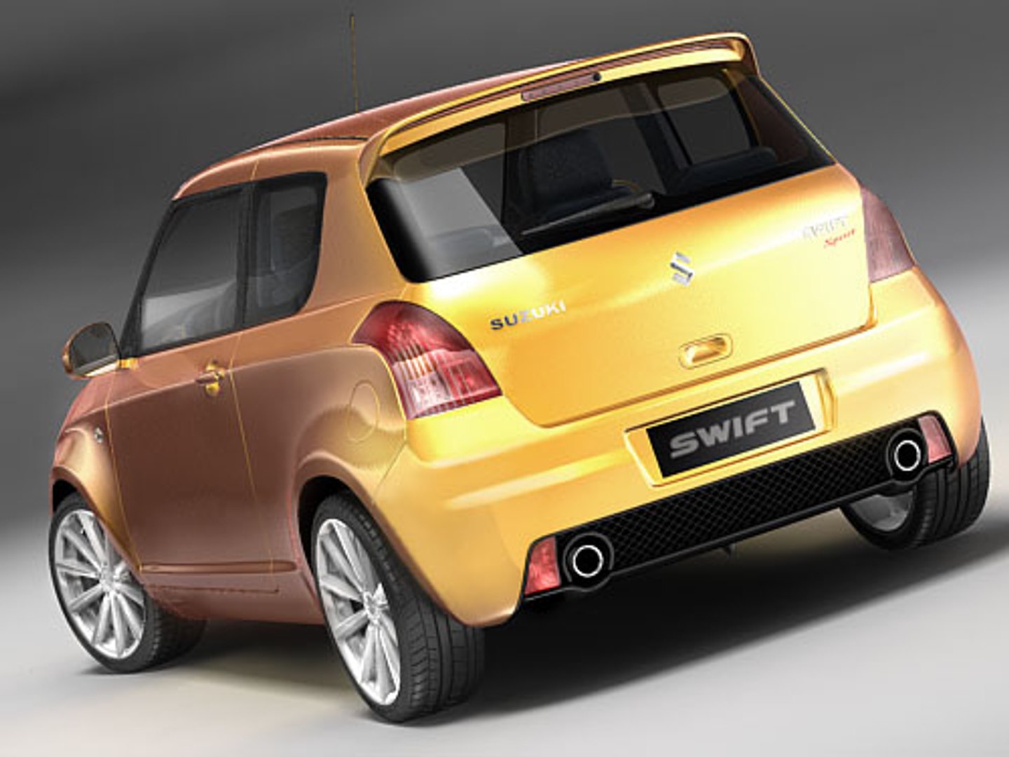 suzuki swift sport 3d model