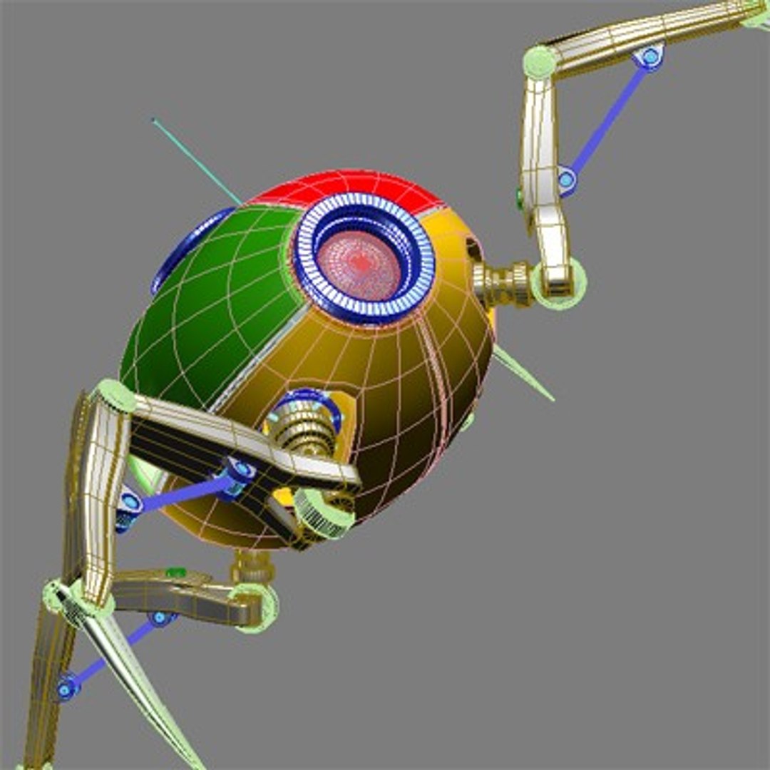 Spider Robot Google 3d Model
