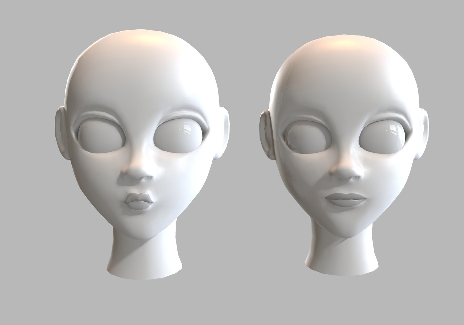 Head With 12 Shape Keys 3D Model - TurboSquid 1883569