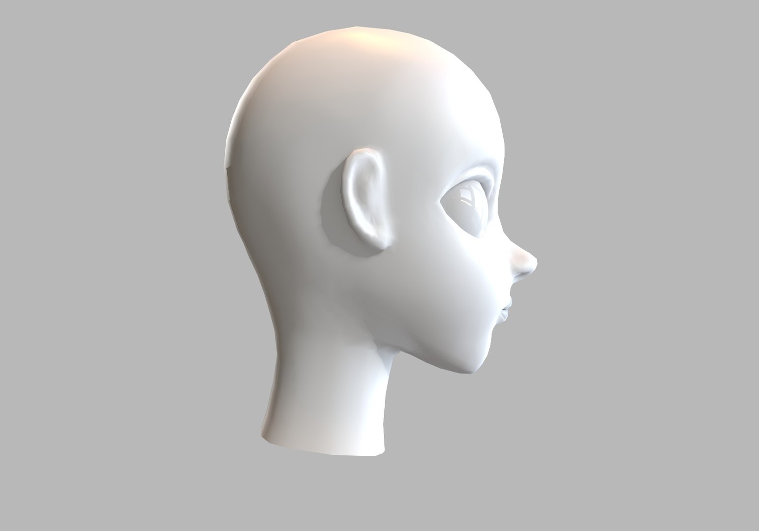 Head With 12 Shape Keys 3D Model - TurboSquid 1883569