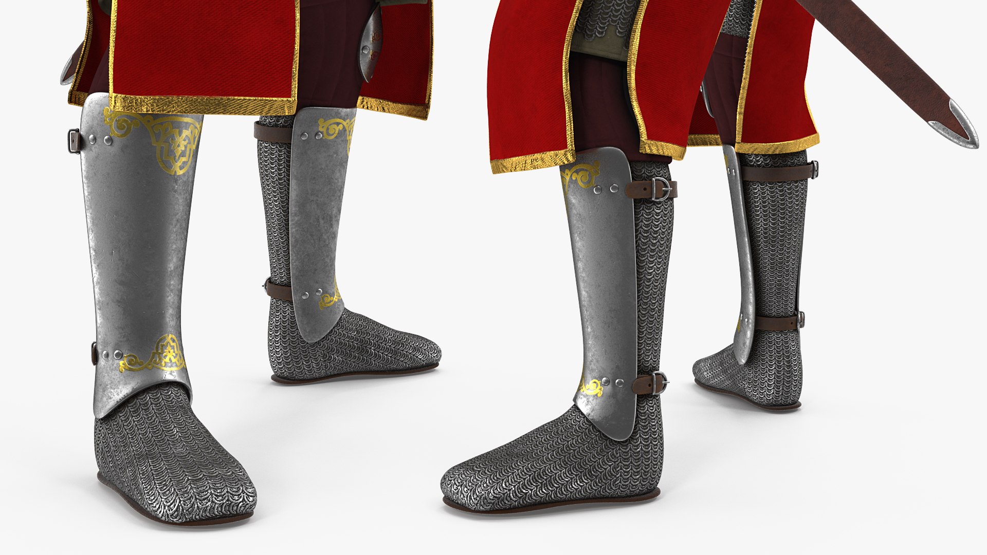 Crusader knight king attack 3D - TurboSquid 1509484