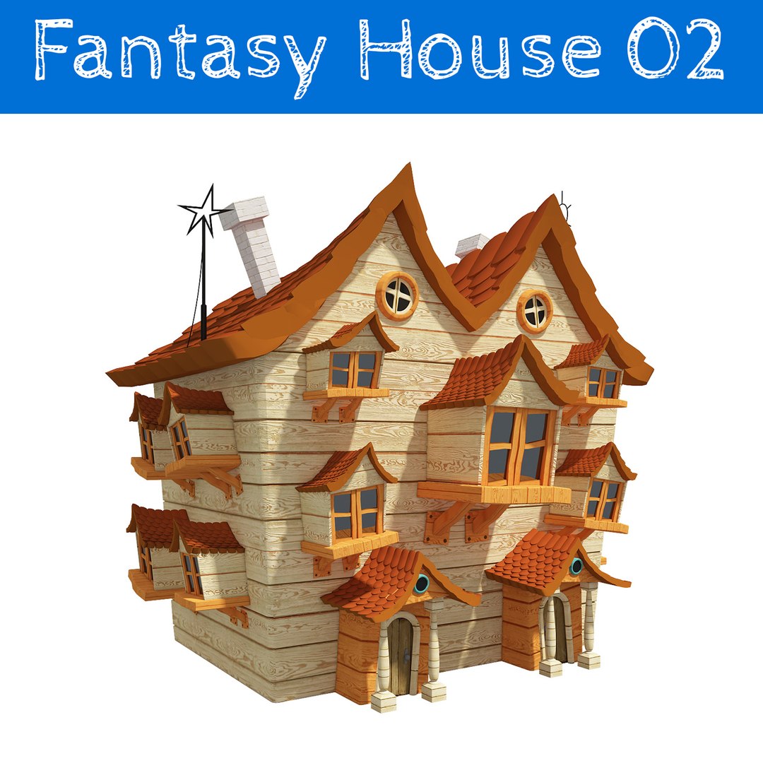 Fantasy House Model - TurboSquid 1350765