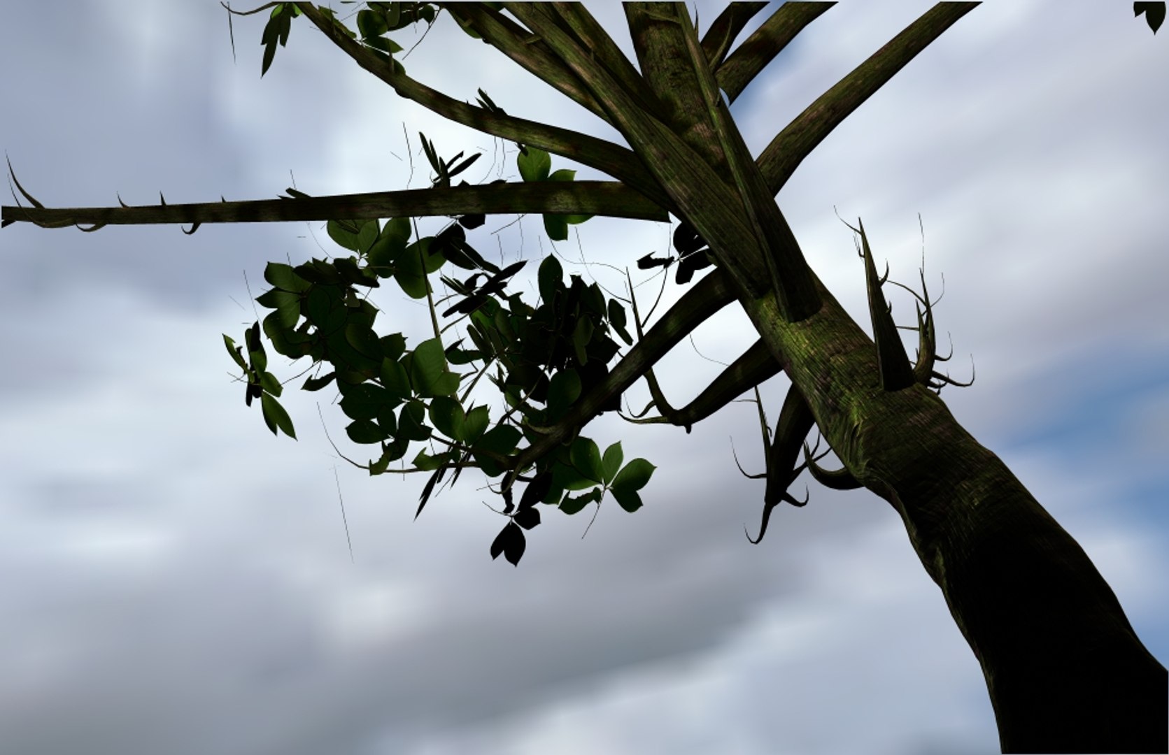 3d Model Fantasy Tree Displacement Maps